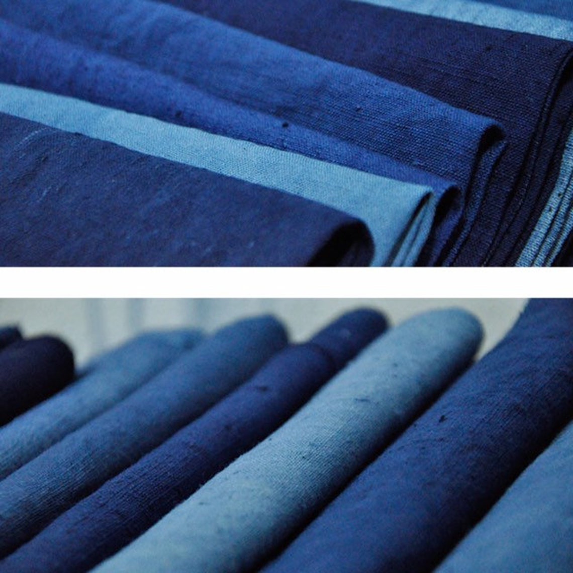 10pcs Indigo Blue Fabric Remnants Hand Dyed Fabric Remnants - Etsy