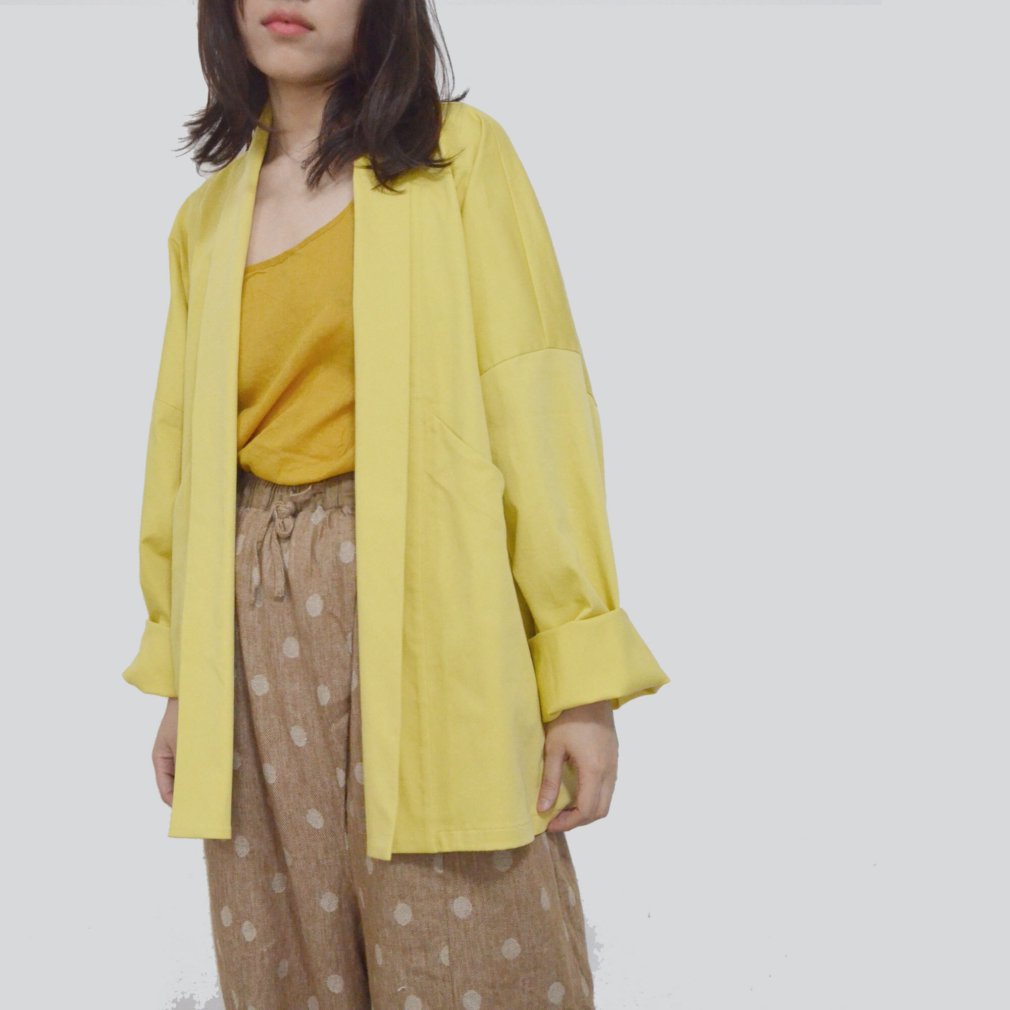 Oversize Kimono Jacket Modified Kimono Top Large Pockets | Etsy