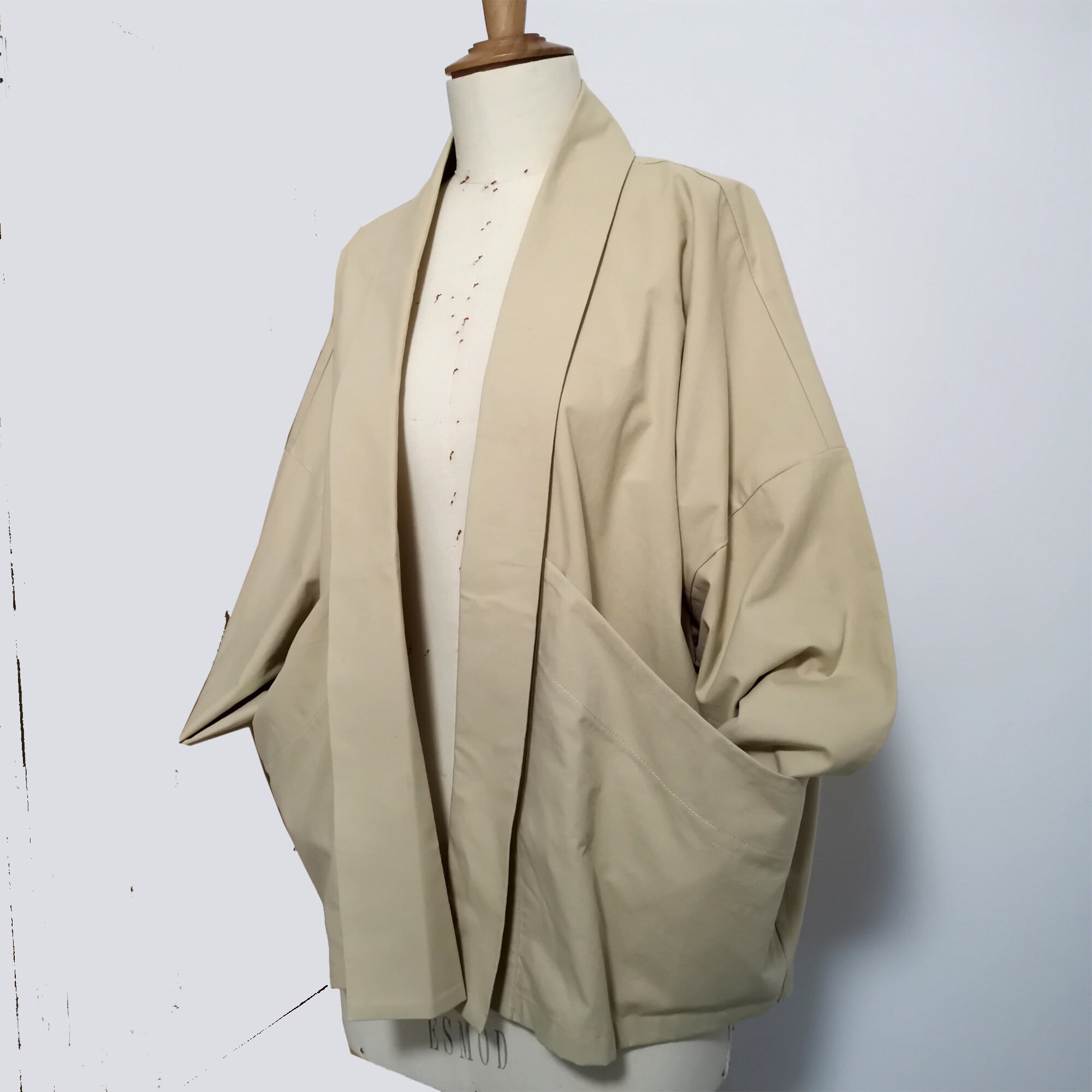 Oversize Kimono Jacket Modified Kimono Top Large Pockets | Etsy