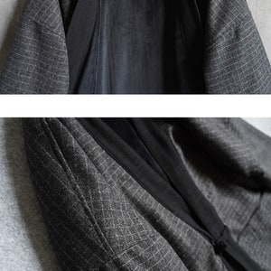 Men's Japanese Kimono Overcoat Noragi Cardigan Wool Coat,unisex ...