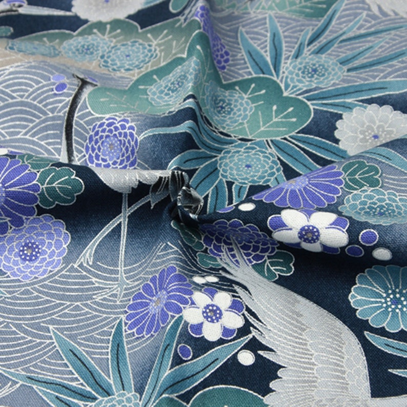 Japanese Prints Cotton Fabric Kimono Fabric Ukiyoe Prints - Etsy