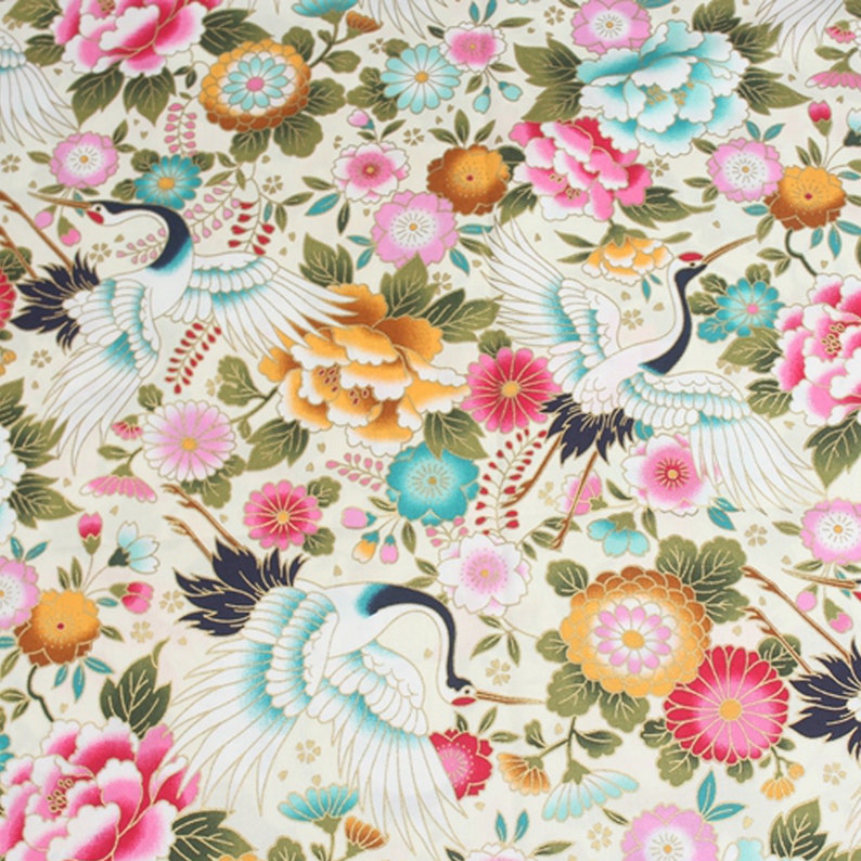 Japanese Prints Cotton Fabric Kimono Fabric Ukiyoe Prints - Etsy