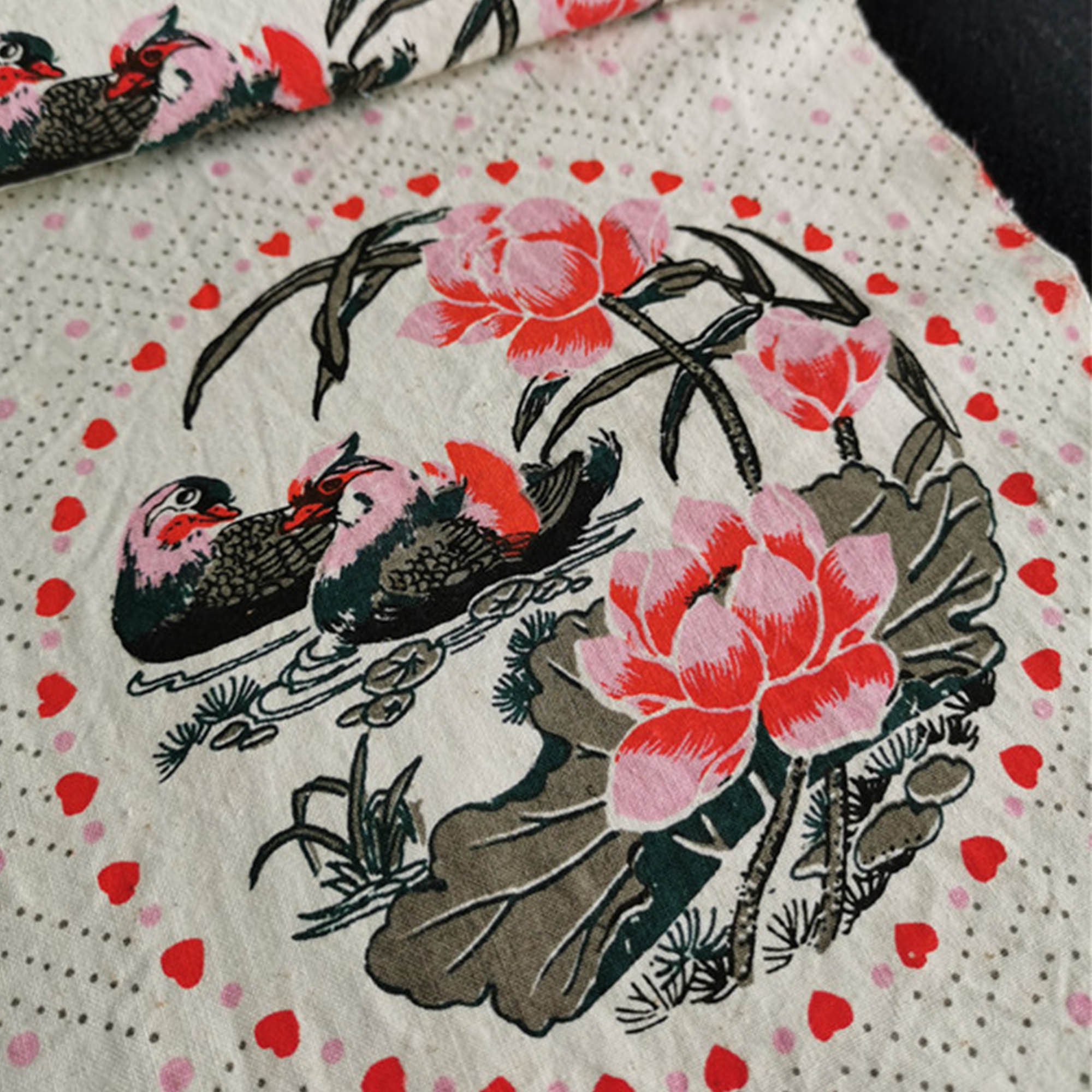 Vintage Chinese Block Print Hand Woven Fabric Block Print - Etsy