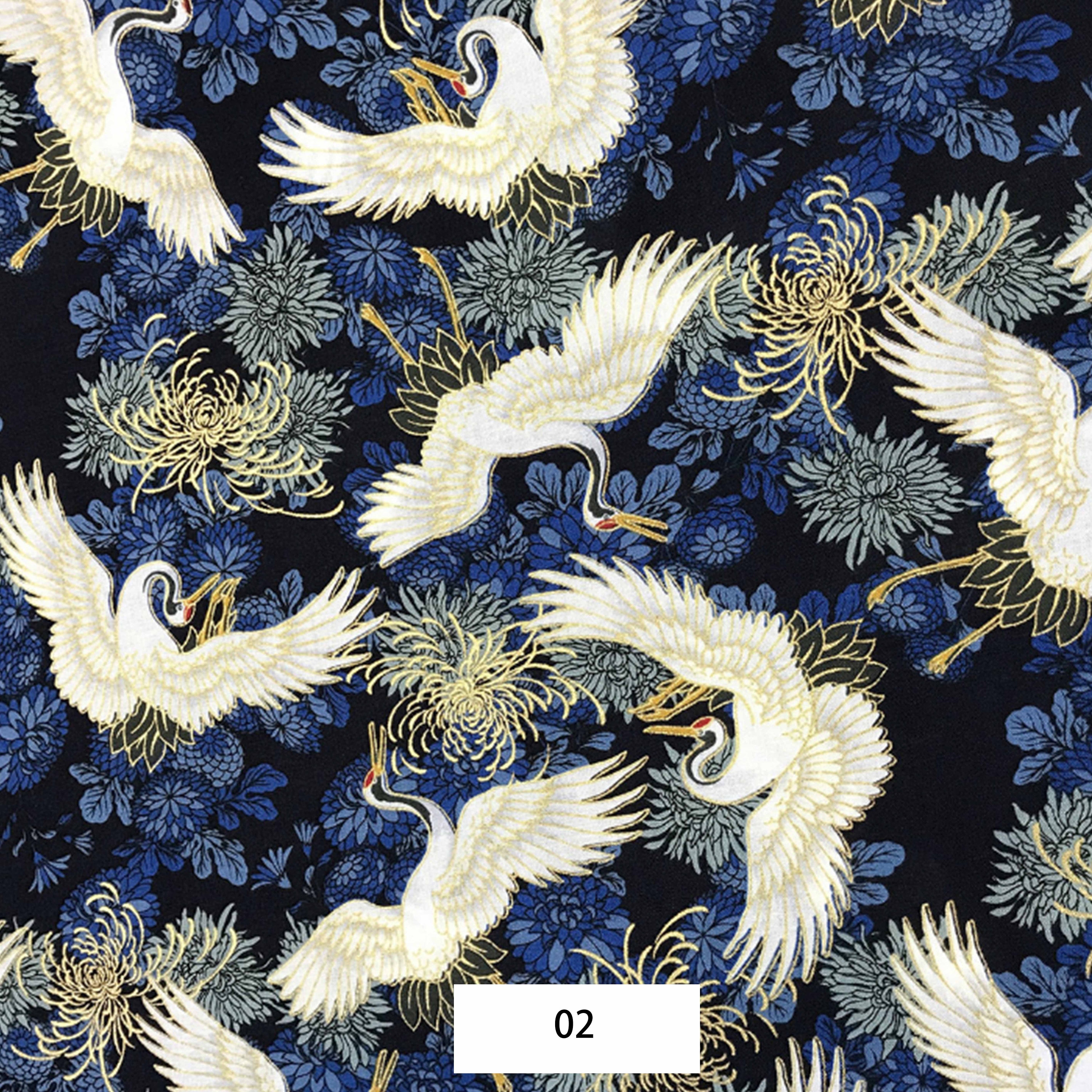 Japanese Prints Cotton Fabric Kimono Fabric Ukiyoe Prints - Etsy