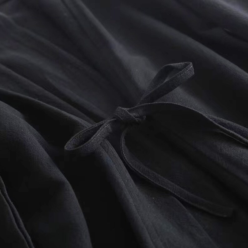 Linen Hanfu Robe Cotton Kimono Sleeves Long Robe Long Sleeve - Etsy