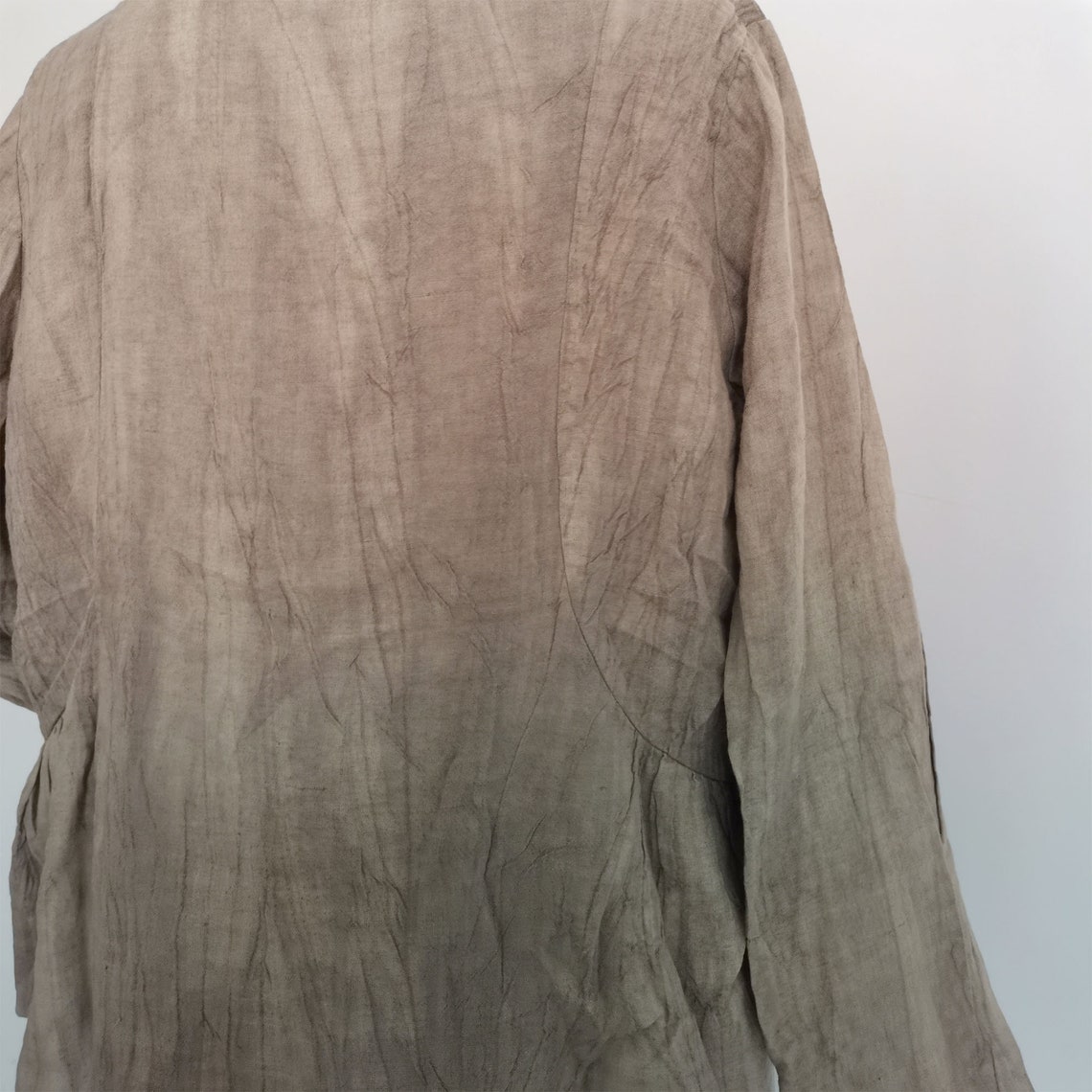 Mud Dye Linen Jacket Summer Autumn Linen Jacket Chinese Style - Etsy