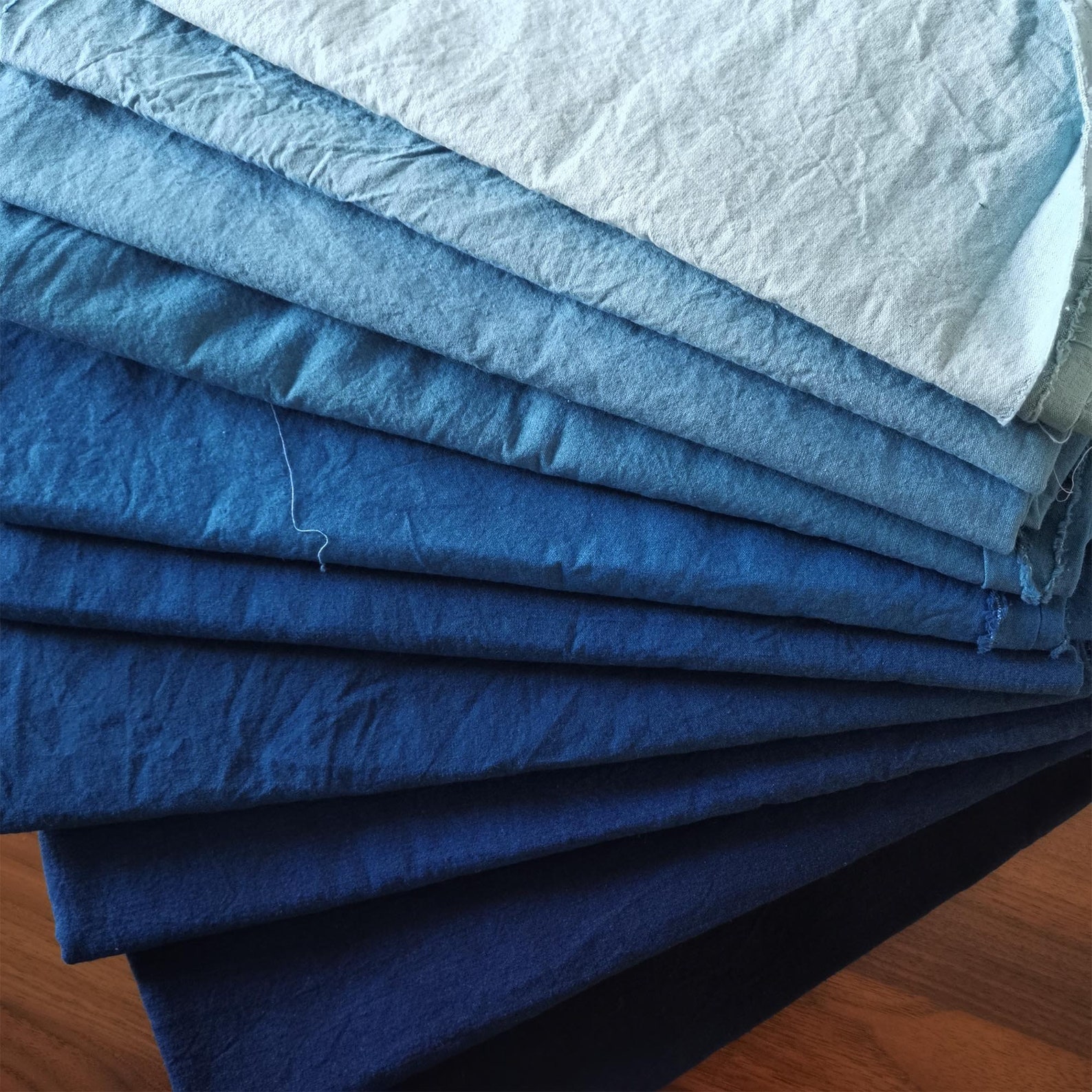 Natural Plant Dye Cotton Fabric Indigo Blue Dye Fabric for DIY | Etsy