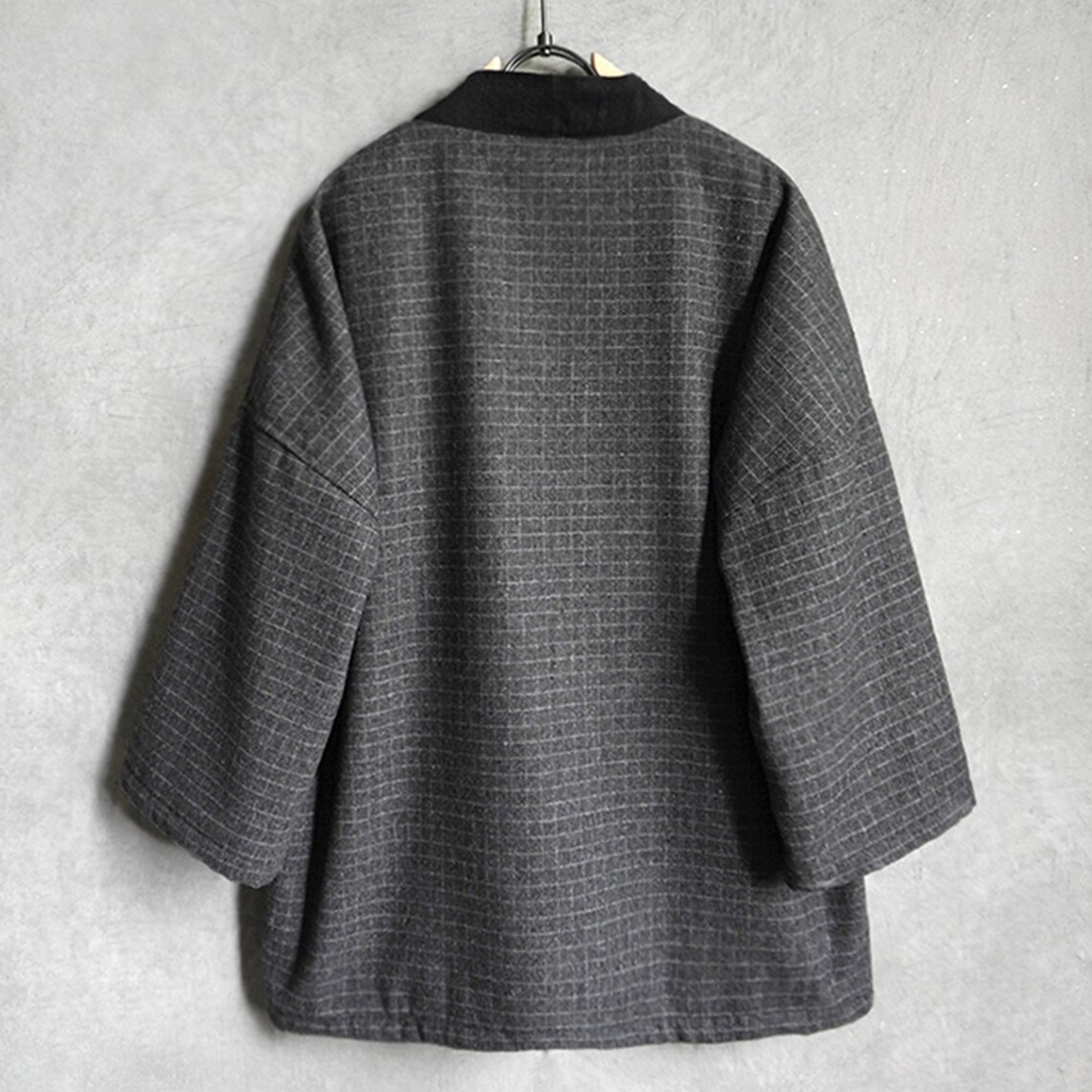 Men's Japanese Kimono Overcoat Noragi Cardigan Wool - Etsy