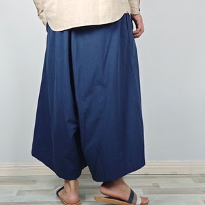 Wide Leg Pants Men / Harem Culottes / Culottes / Japanese Clothingwide ...