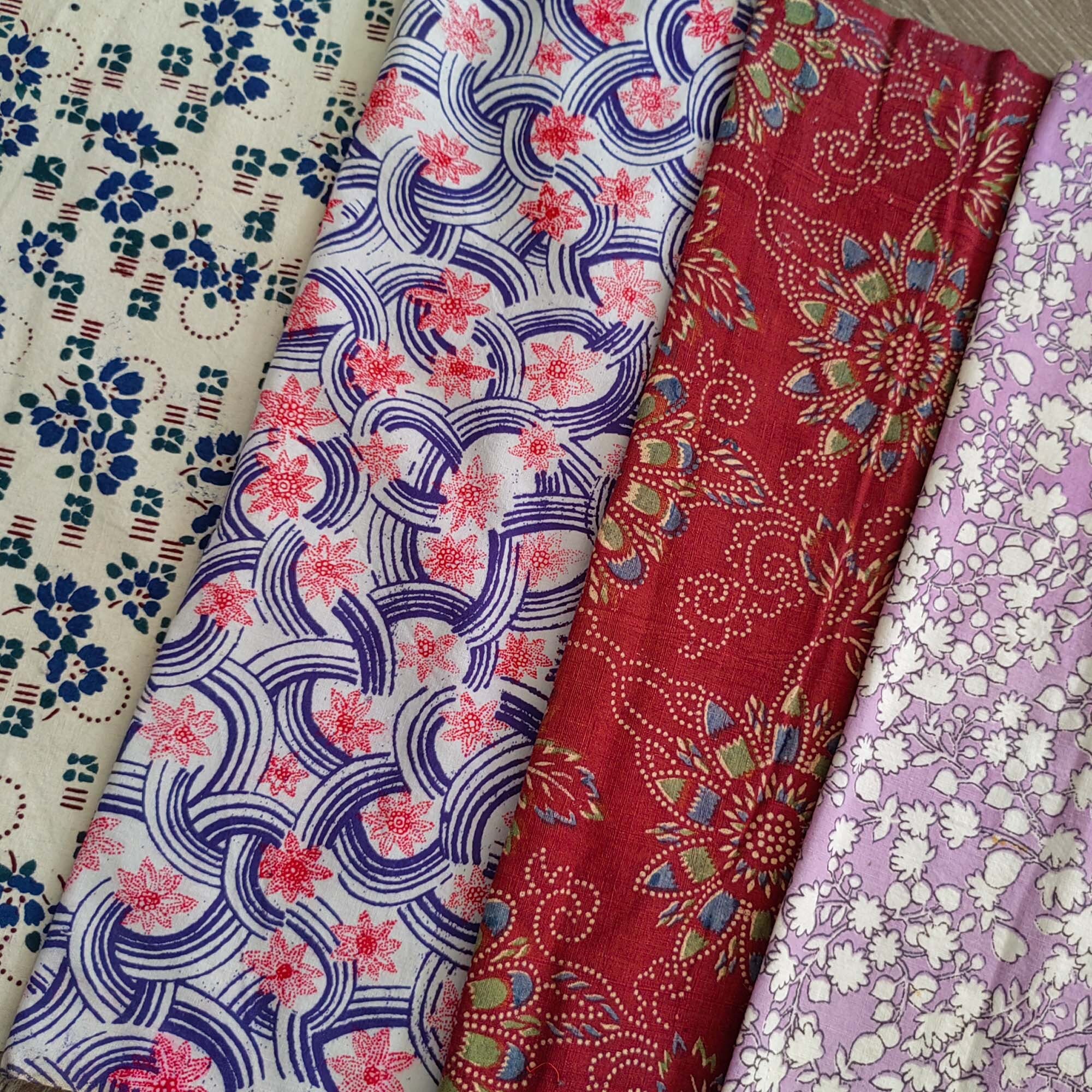 Vintage Chinese Block Print Hand Woven Fabric Block Prints VTG - Etsy