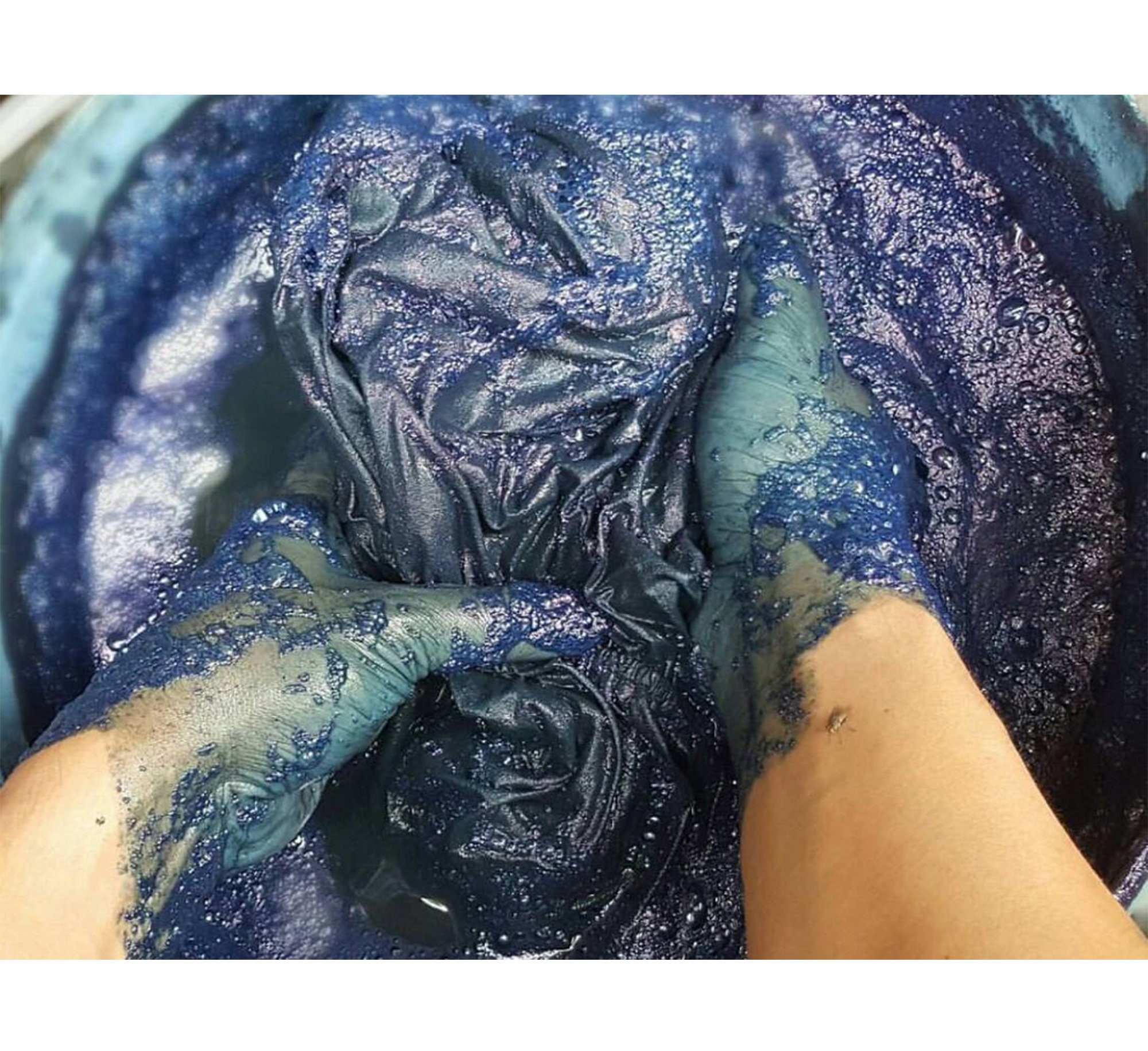 Indigo blue dye Tie dye natural plant dye fabric handmade | Etsy