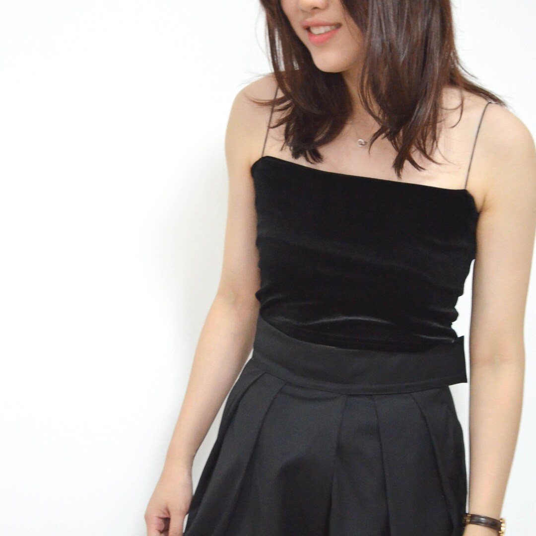 Women's Simple Velvet Top, Soft Green Tops Sleeveless Vest Tank ...