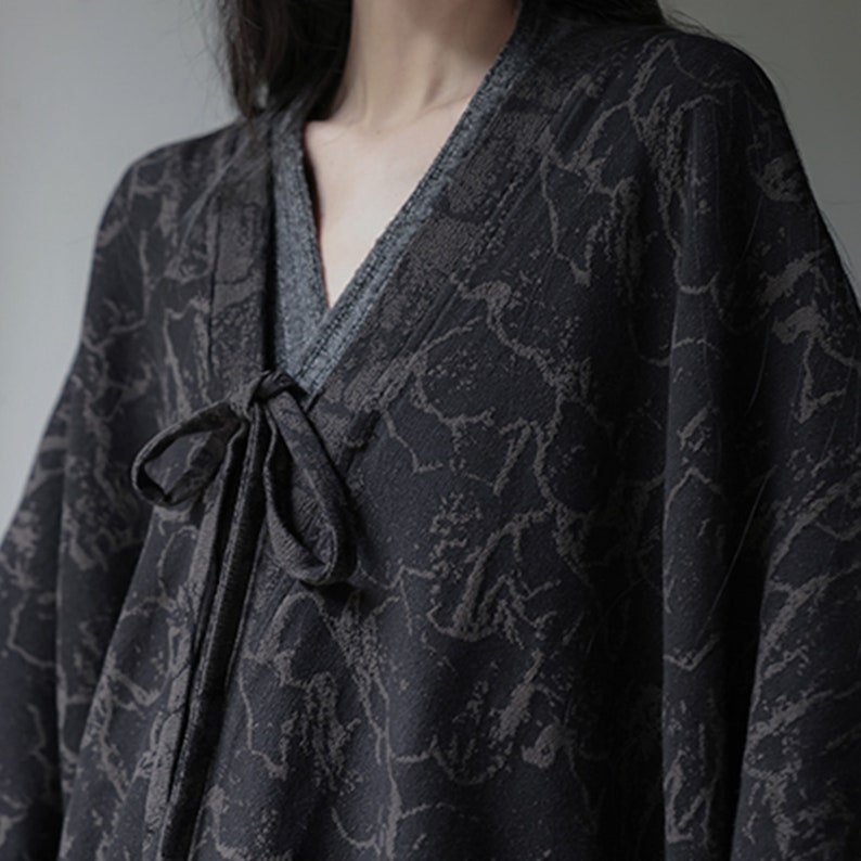 Hanfu Cape Loose Fit Short Cloak Hanfu Top Cotton Jacquard - Etsy