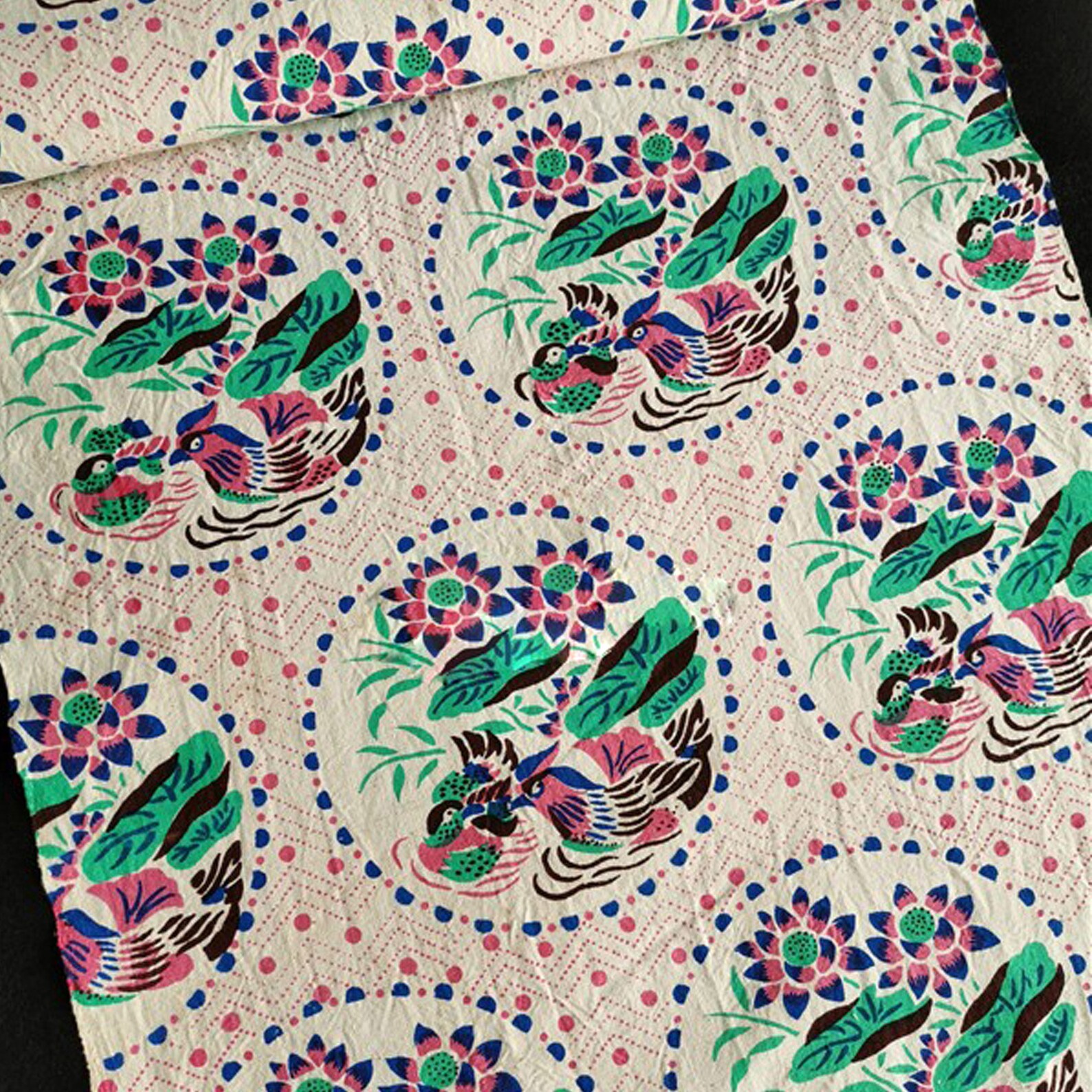 Vintage Chinese Block Print Hand Woven Fabric Block Print - Etsy