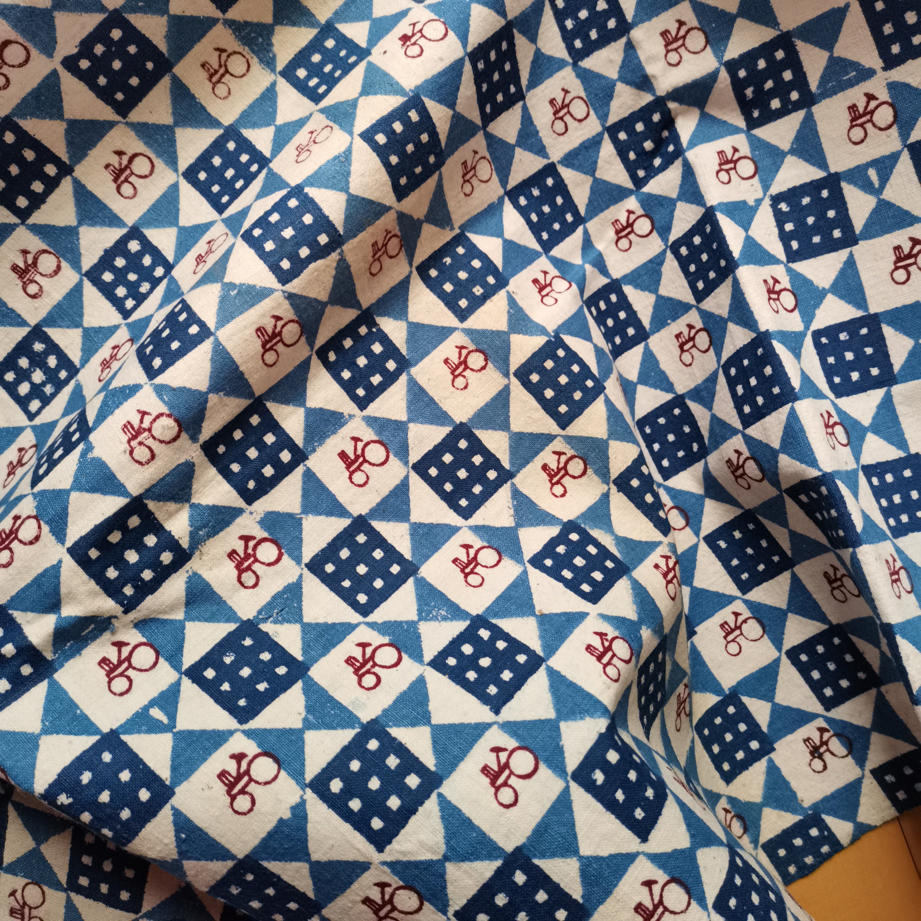 Vintage Chinese Block Print Hand Woven Fabric Block Print - Etsy