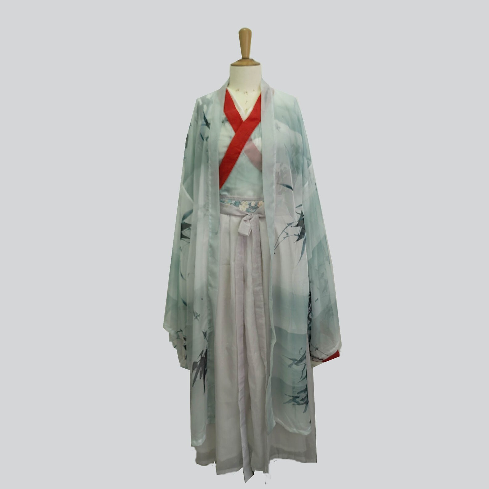 Chinese Hanfu Dress 4PCS Set Floral Flowing Maxi Dress Neza - Etsy