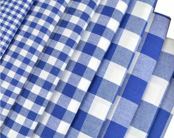 Grid Fabric Navy Blue Windowpane Grid 1 Reversed - Etsy