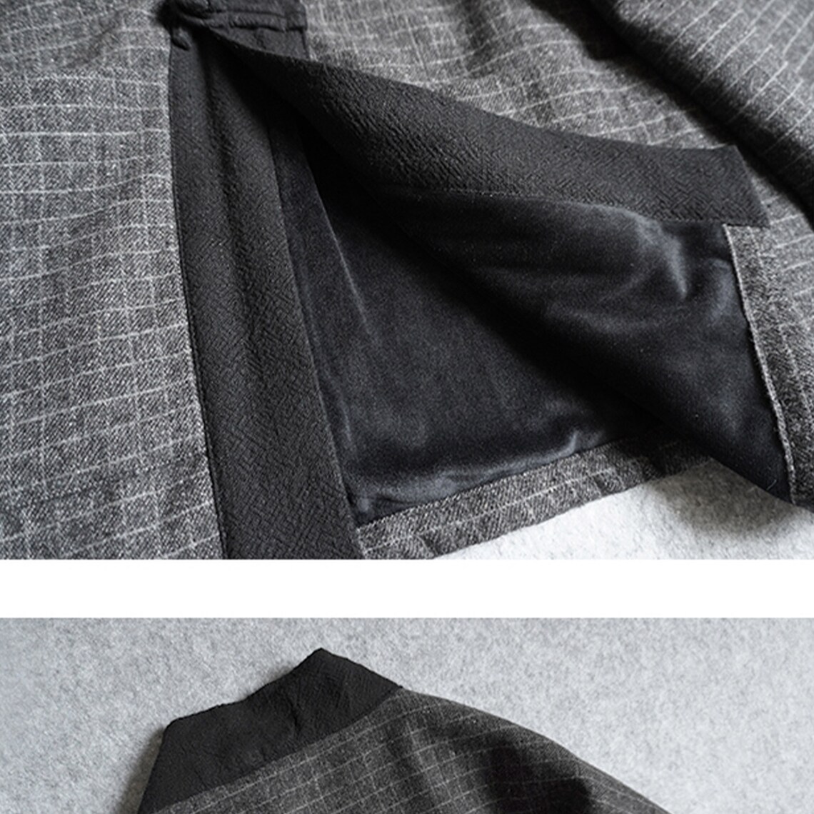 Men's Japanese Kimono Overcoat Noragi Cardigan Wool - Etsy