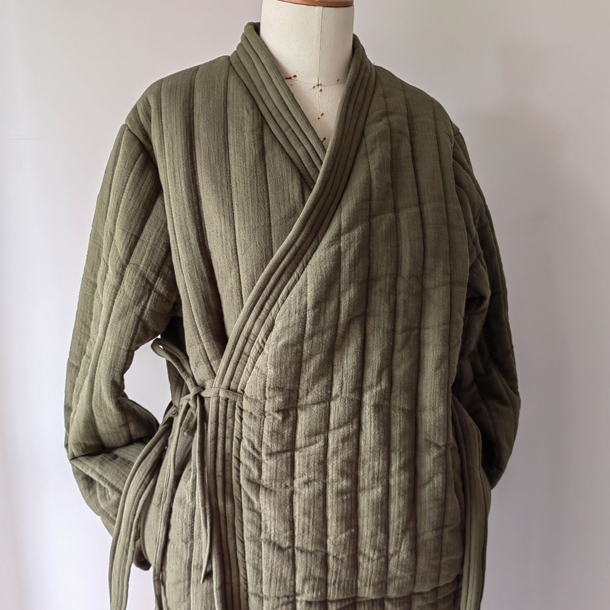 Padded Kimono Jacket Long Padded Winter Kimono Cotton Kimono - Etsy