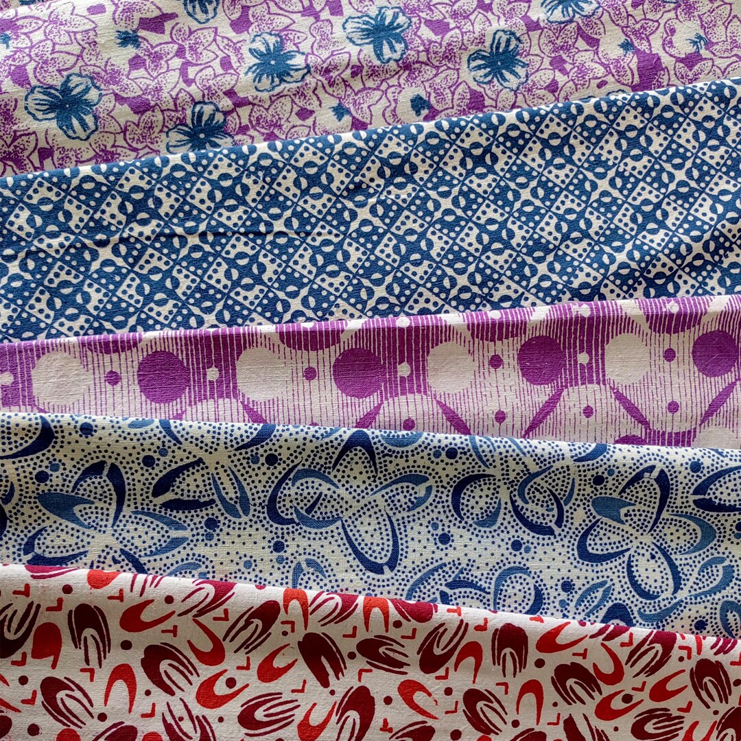 Vintage Chinese Block Print Hand Woven Fabric Block Print - Etsy