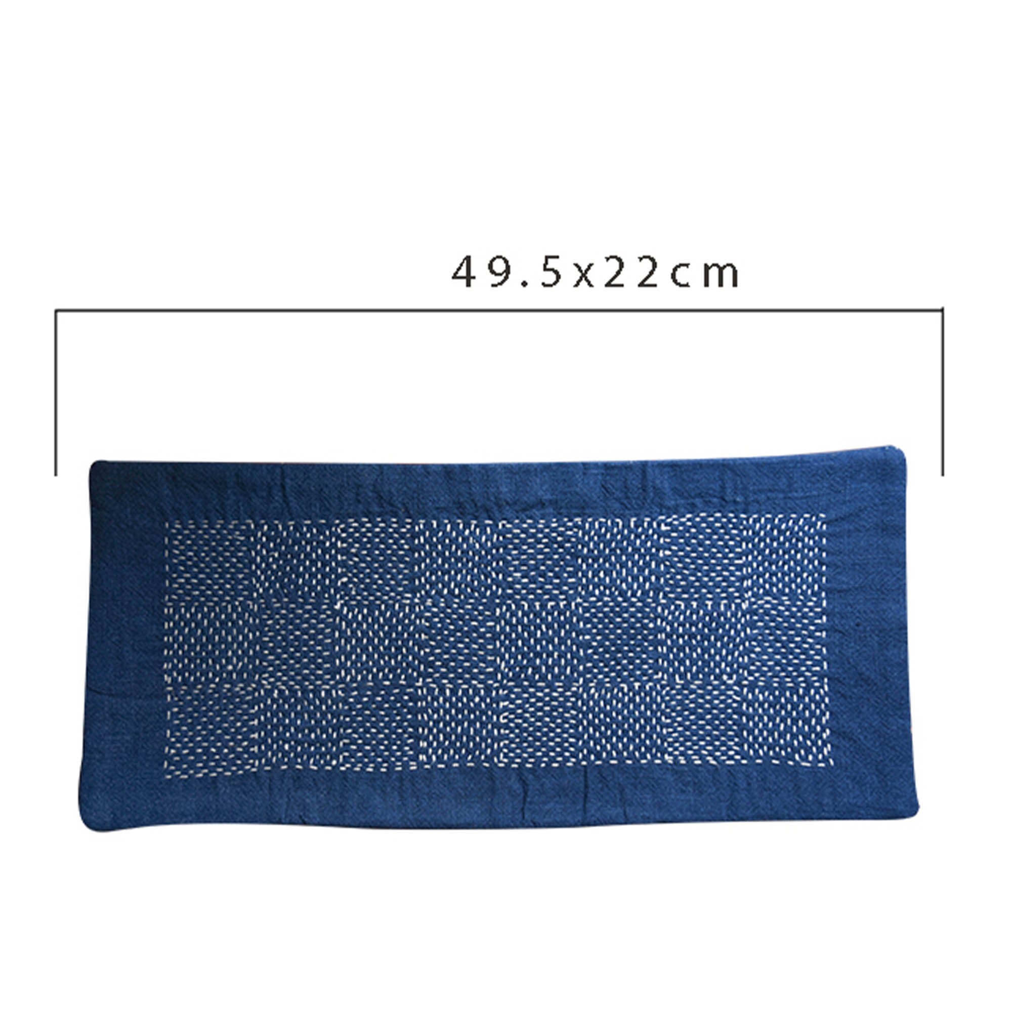 Sashiko Embroidery Tea Mat Hand Stitching Table Mat Indigo | Etsy