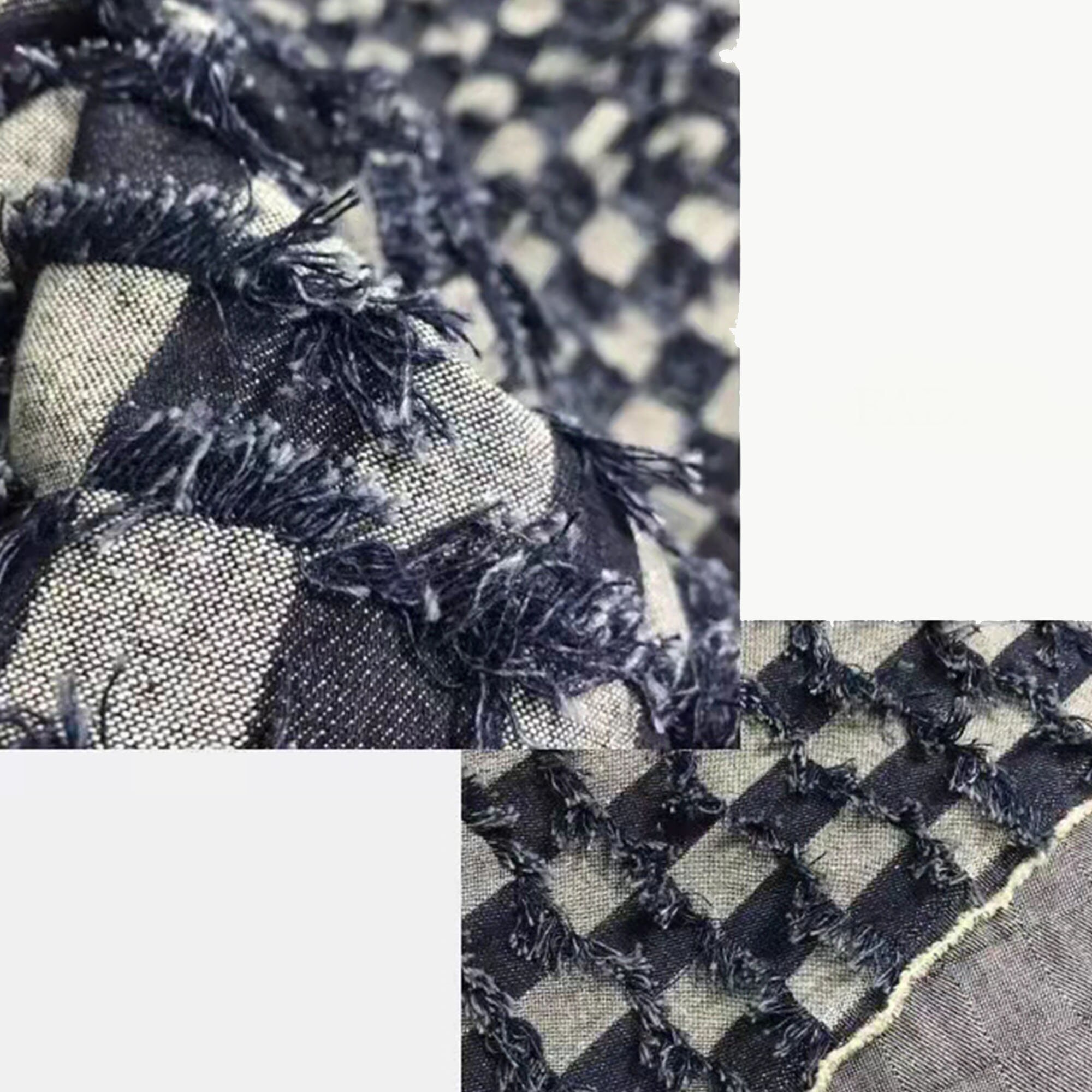 3D Denim Jacket Checks Denim Jacket Check Denim Fabric Unisex | Etsy