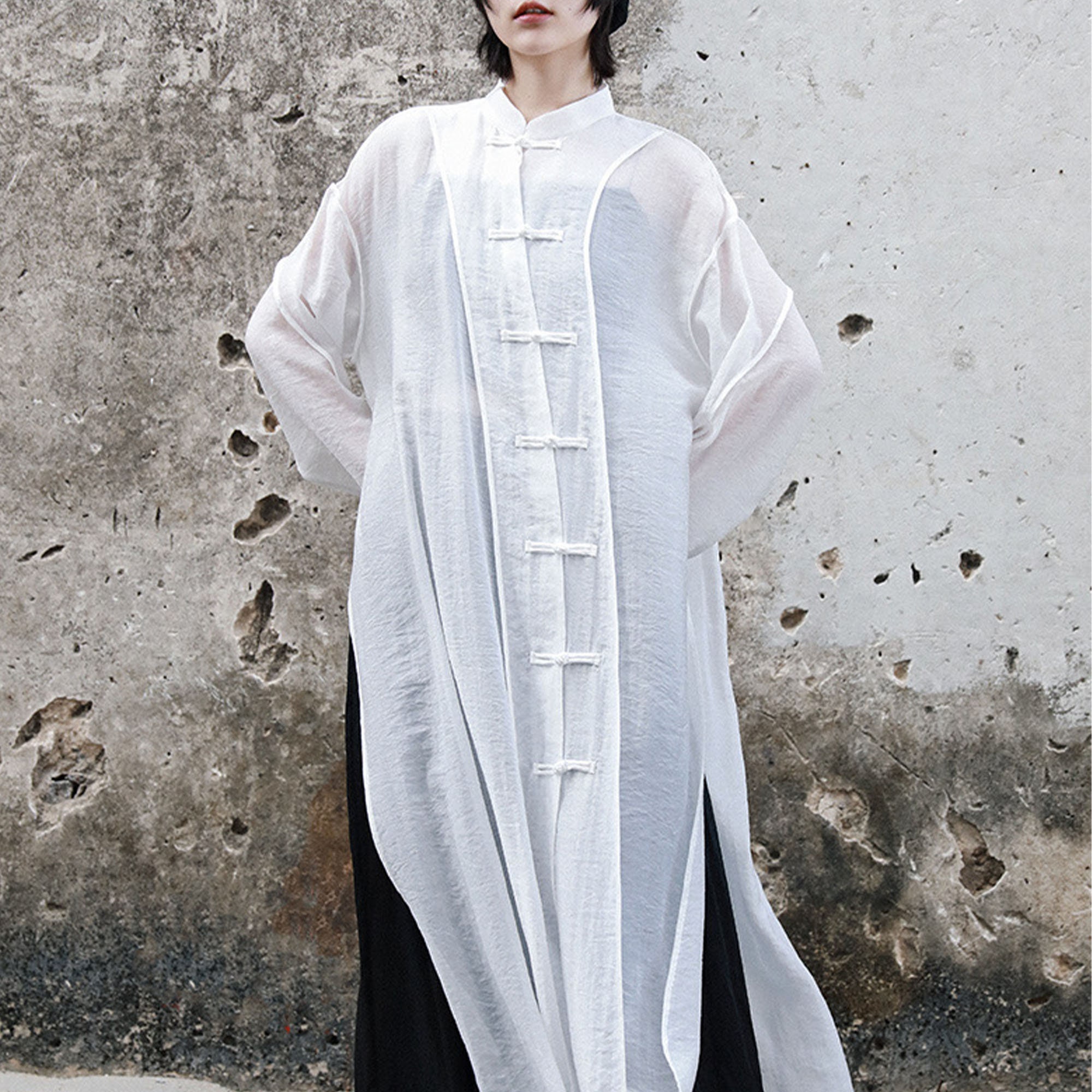 Cheongsam Shirt Long Hanfu Shirt Modified Hanfu Shirt Chinese - Etsy