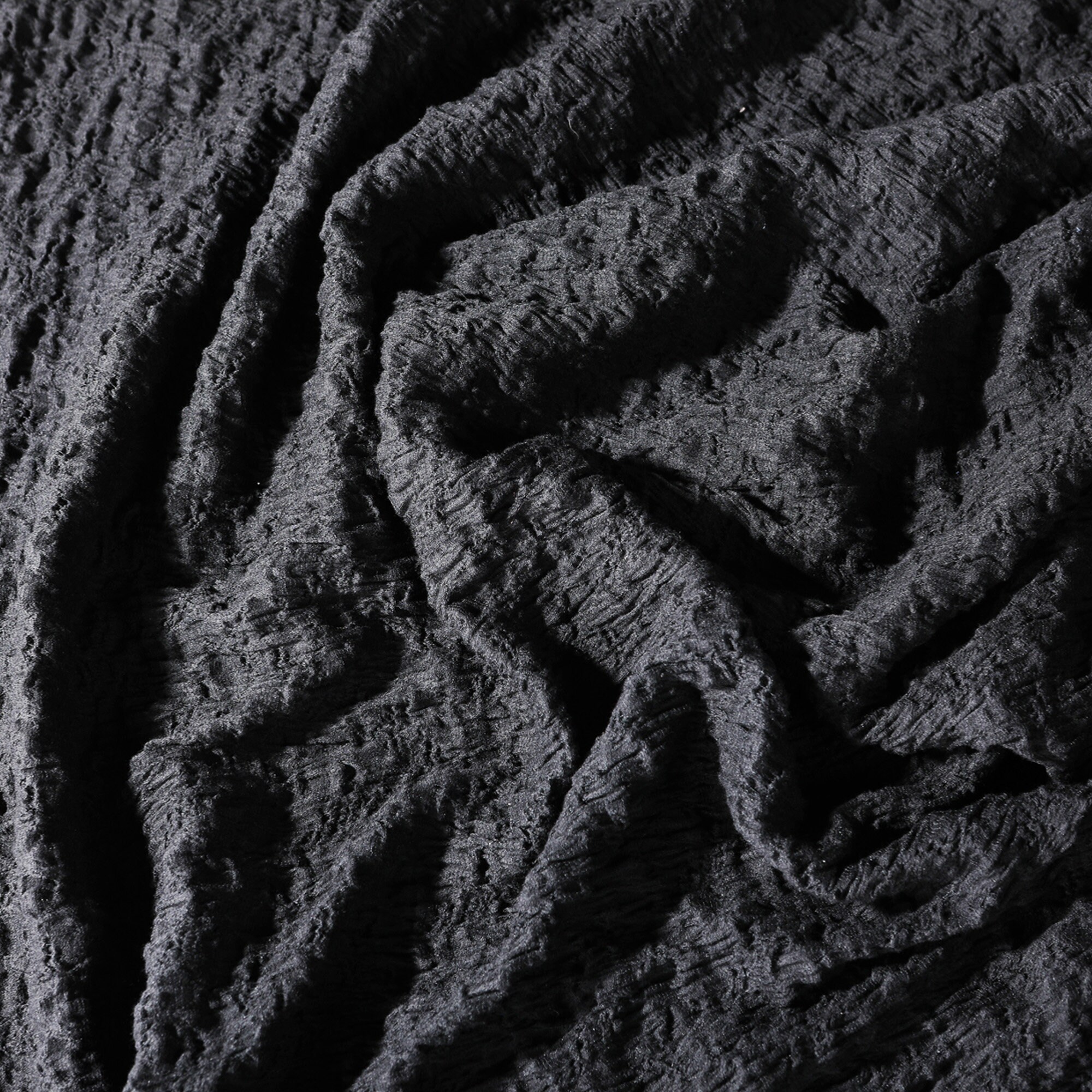 Soft Cotton Fluffy Material Flexible 3D texture Fabric black | Etsy