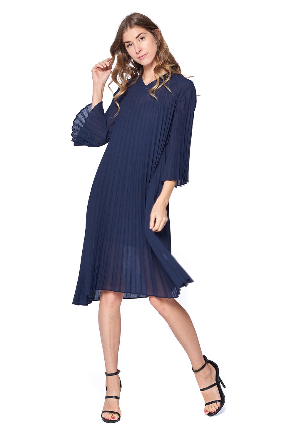 Pleats Formal Flare Dress - Etsy