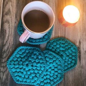 Hexagon Coaster Crochet PATTERN Instant Download PDF - Etsy