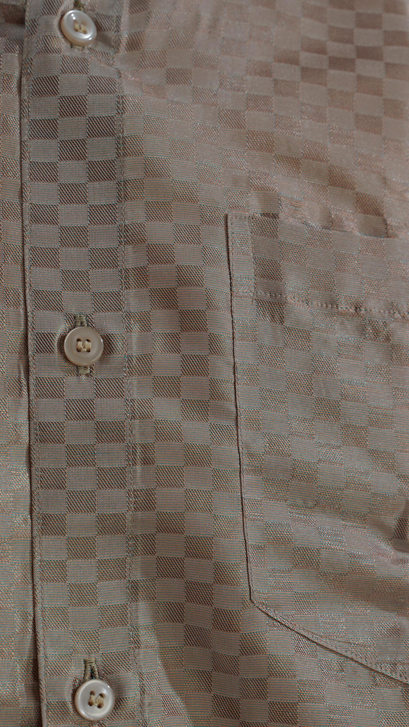 Men South Indian Embossed Semi Silk Shirt Adjustable Waist Vaeshti ...
