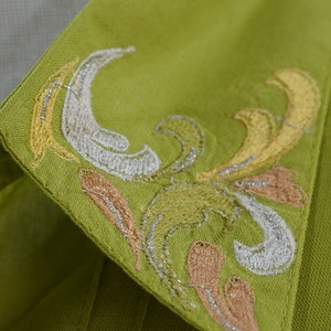Parrot Green Premium Rayon Collared Coords Embroidered Kurta Palazzo ...