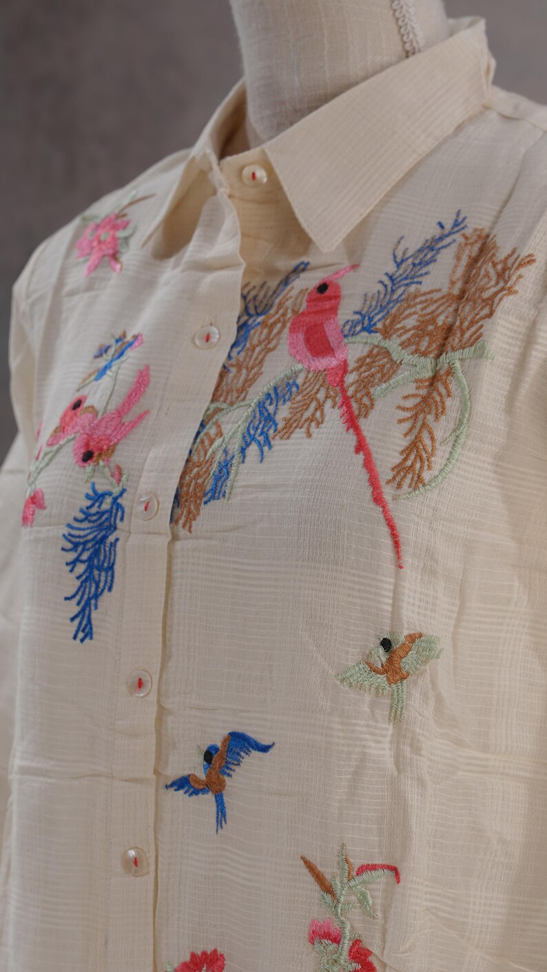 Cotton Jacquard Weaving A-line Collared Short Coords Kurta Palazzo ...