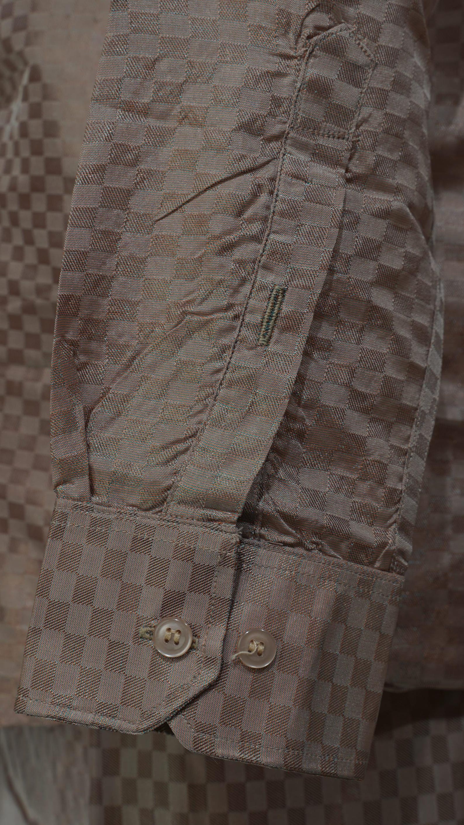 Men South Indian Embossed Semi Silk Shirt Adjustable Waist Vaeshti ...