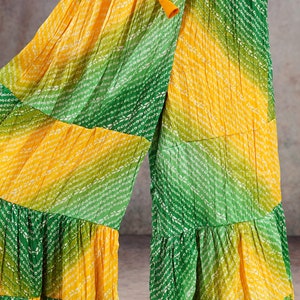 Indian Bandhini Printed Palazzo Pants Indian Women Bollywood - Etsy