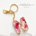 Real Flower Resin Keychain Rose Petals Keychain Handmade - Etsy Hong Kong