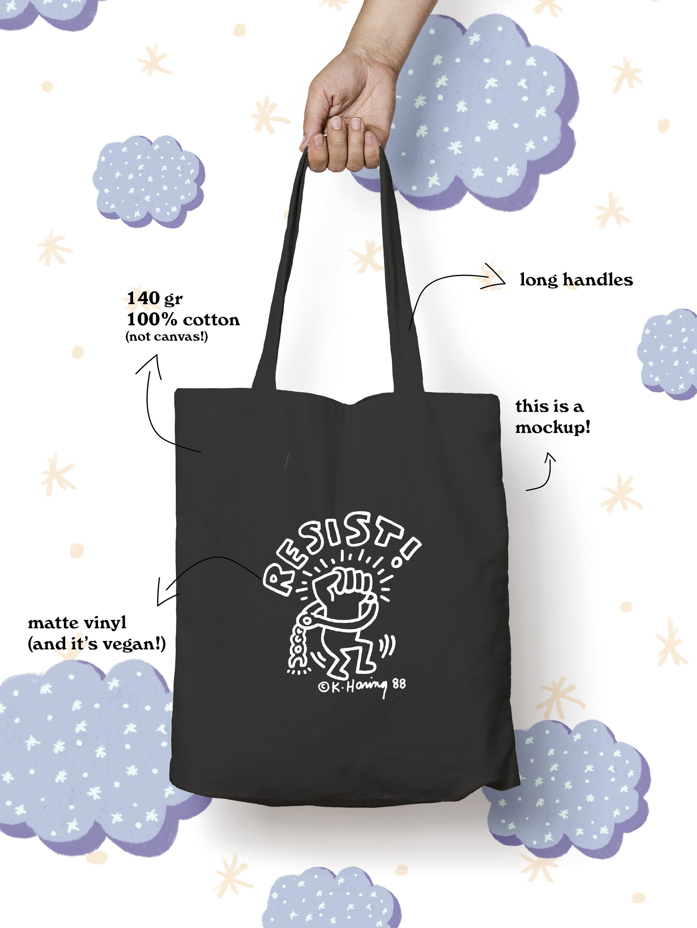 Keith Haring RESIST - Etsy