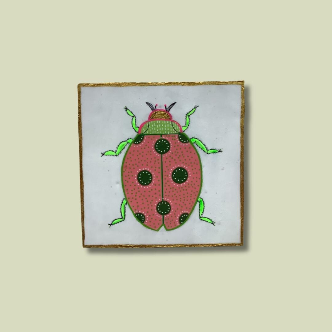 Handpainted Tile 'ladybug' - Etsy
