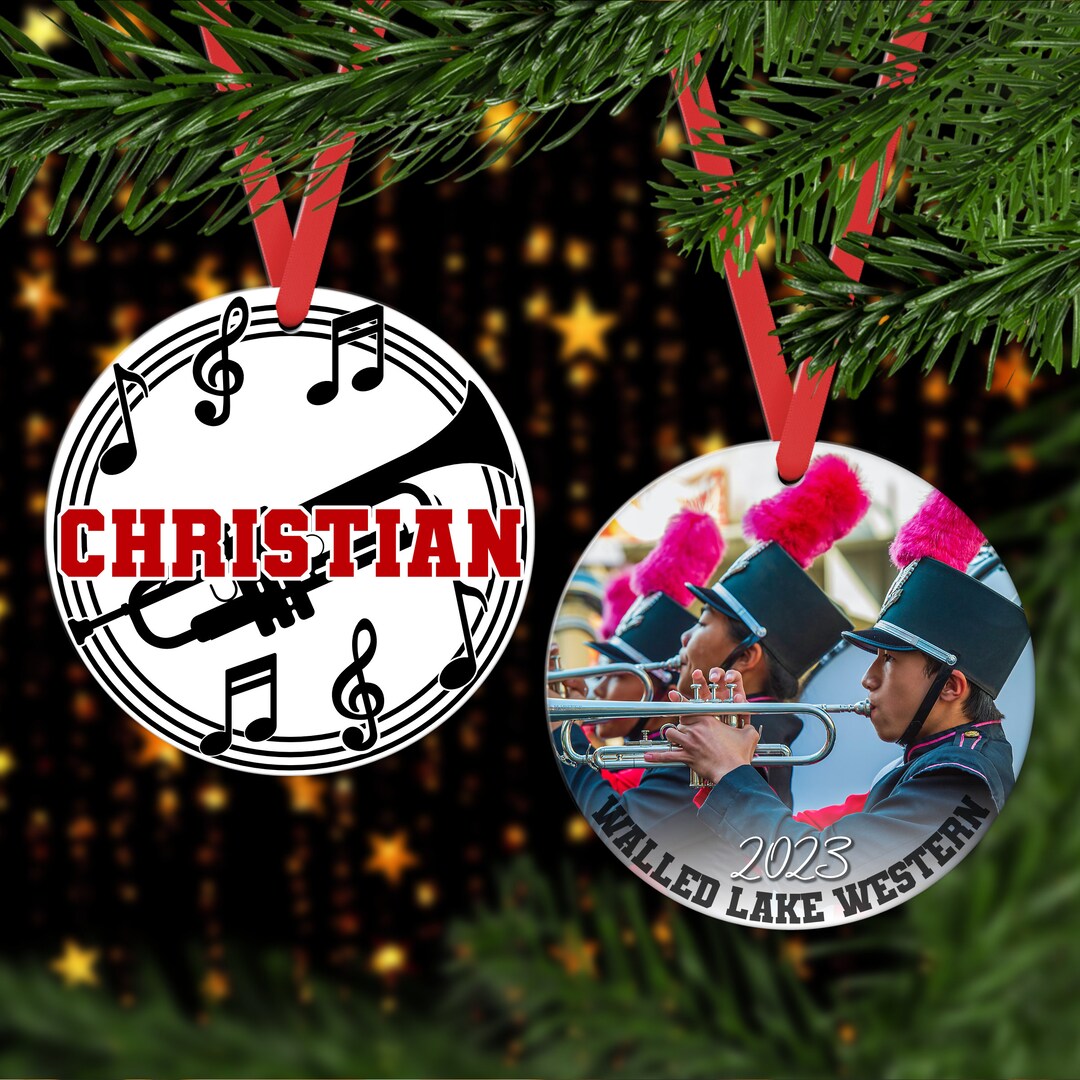 Trumpet Ornament Personalized, Musical Instrument Ornaments, Trumpet ...