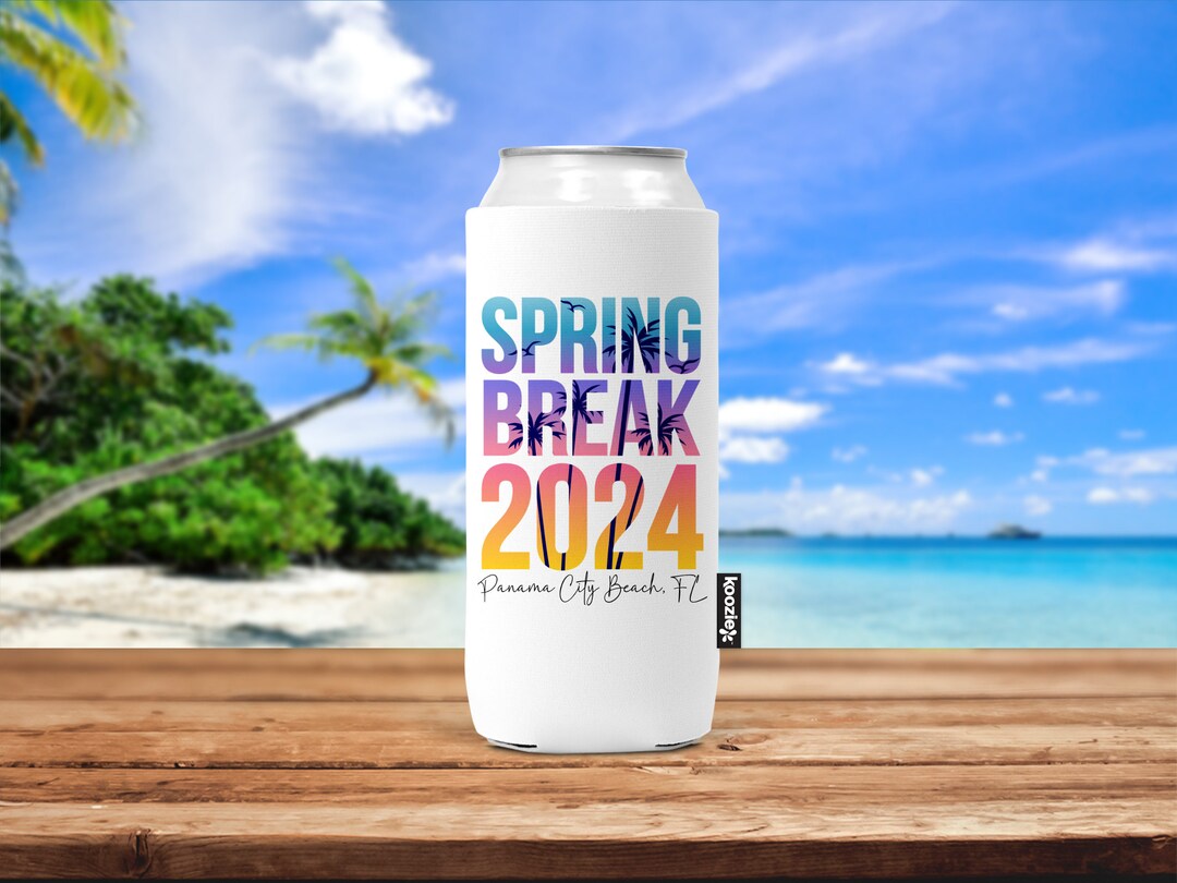 Spring Break 2024 KOOZIE® Can Cooler, Spring Break Party Favor, Spring ...