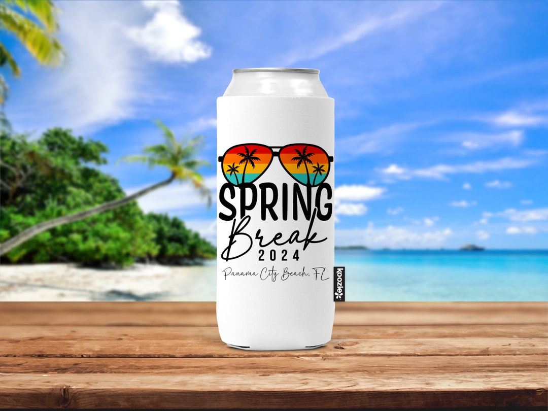 Spring Break 2024 KOOZIE® Can Cooler, Spring Break Vacation KOOZIE® Can ...