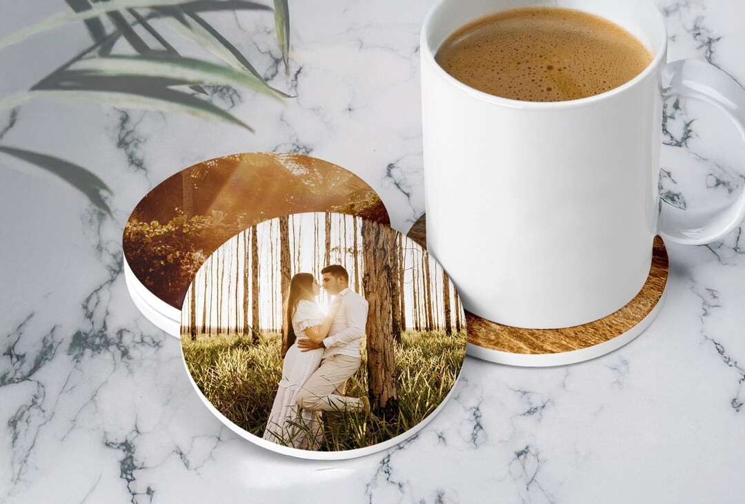 Custom Image Coasters, Personalized Photo Coaster Set, Ceramic Coasters ...