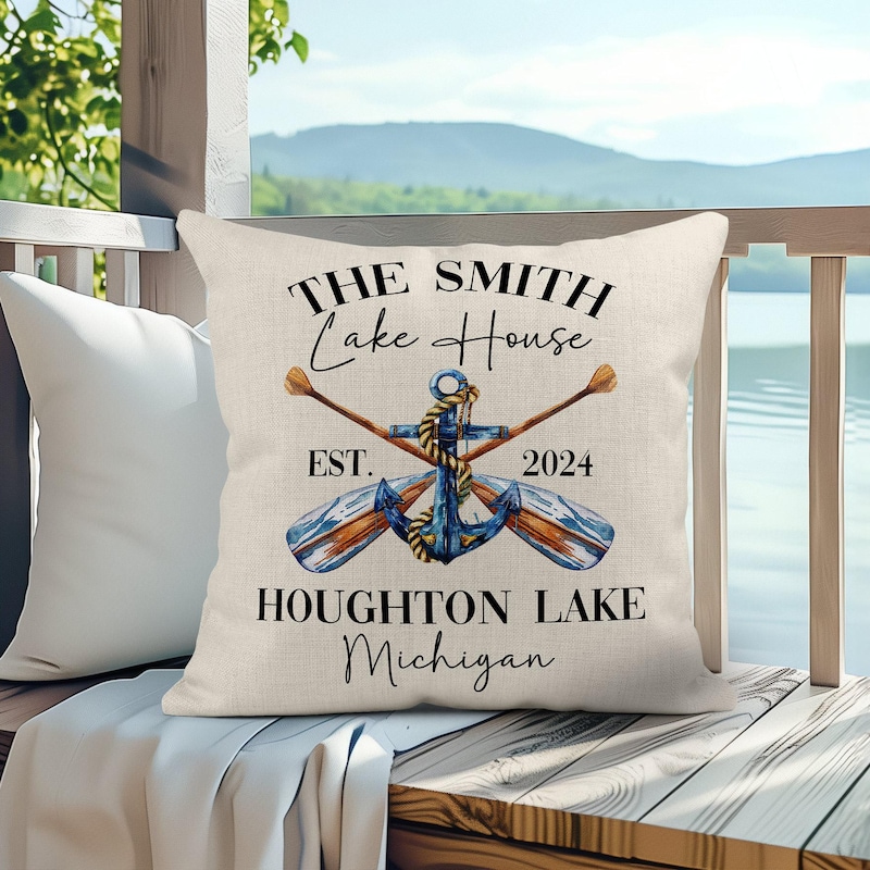 Lake House Pillow - Etsy