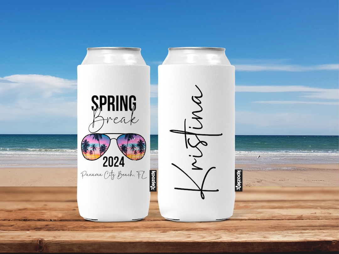 Spring Break 2024 KOOZIE® Can Cooler, Spring Break Merch, Spring Break ...
