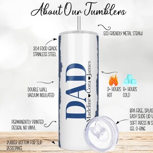 Dad Tumbler Cup Pictures, Dad Gifts From Kids, Photo Tumbler for Men ...