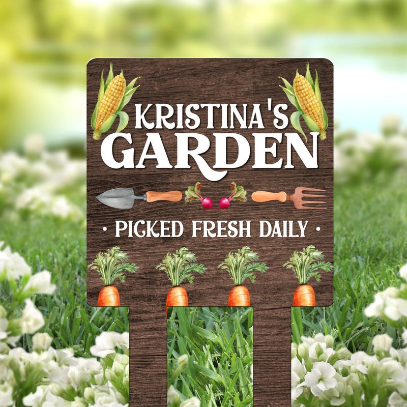 Custom Garden Sign - Etsy