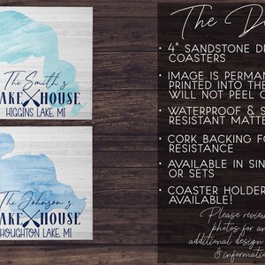 Custom Lake House Coasters, Personalized Lake House Gifts, Lake House ...