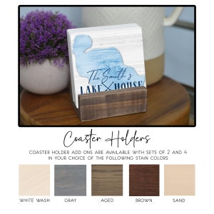 Custom Lake House Coasters, Personalized Lake House Gifts, Lake House ...