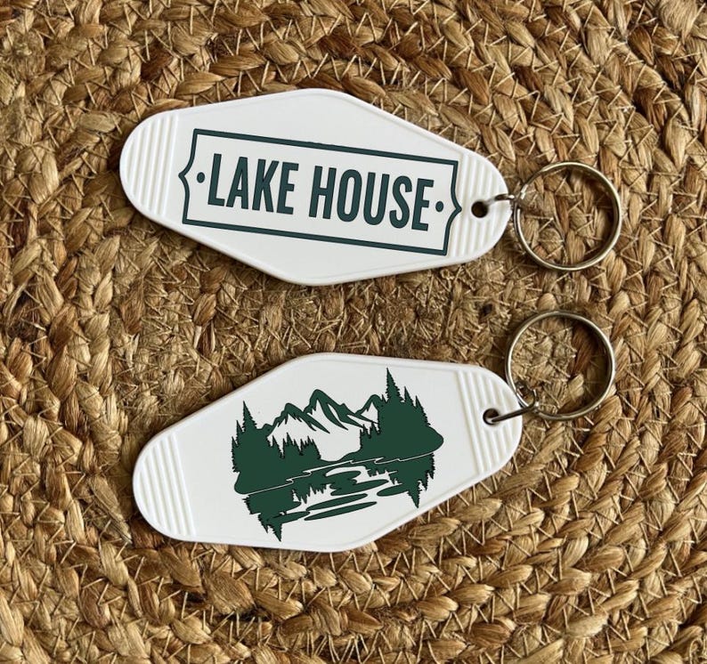 Lake House Keychain / Lake Life / House Key / Motel Keychain - Etsy