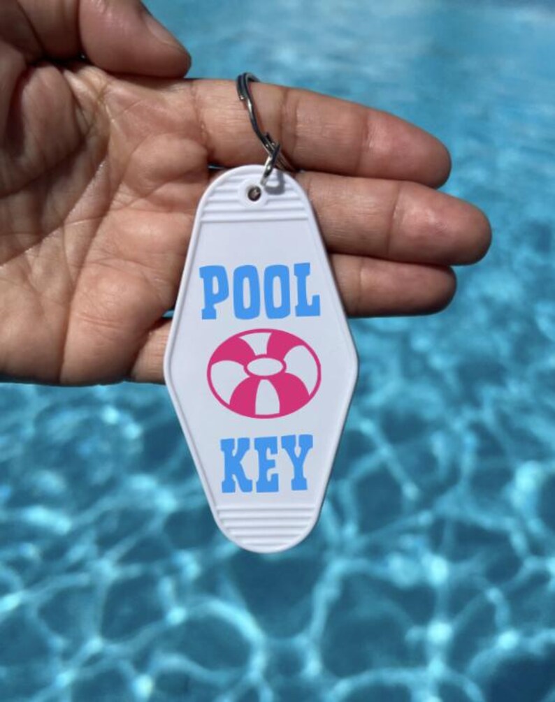 Pool Keychain / Motel Keychain / Pool Accessories / Swimming Pool ...